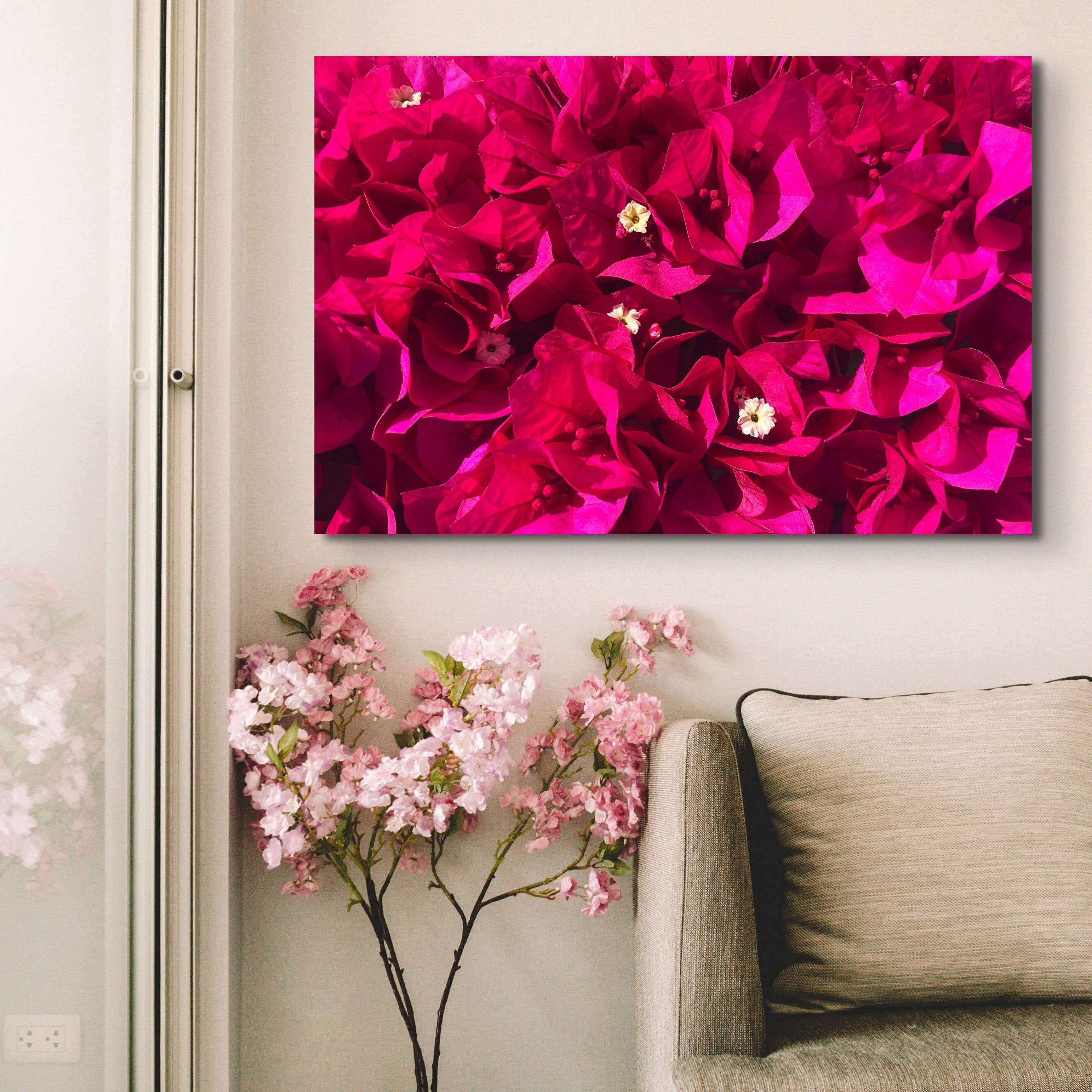 Magenta Bougainvillea Clear Acrylic Wall Art Abstract Art - Etsy