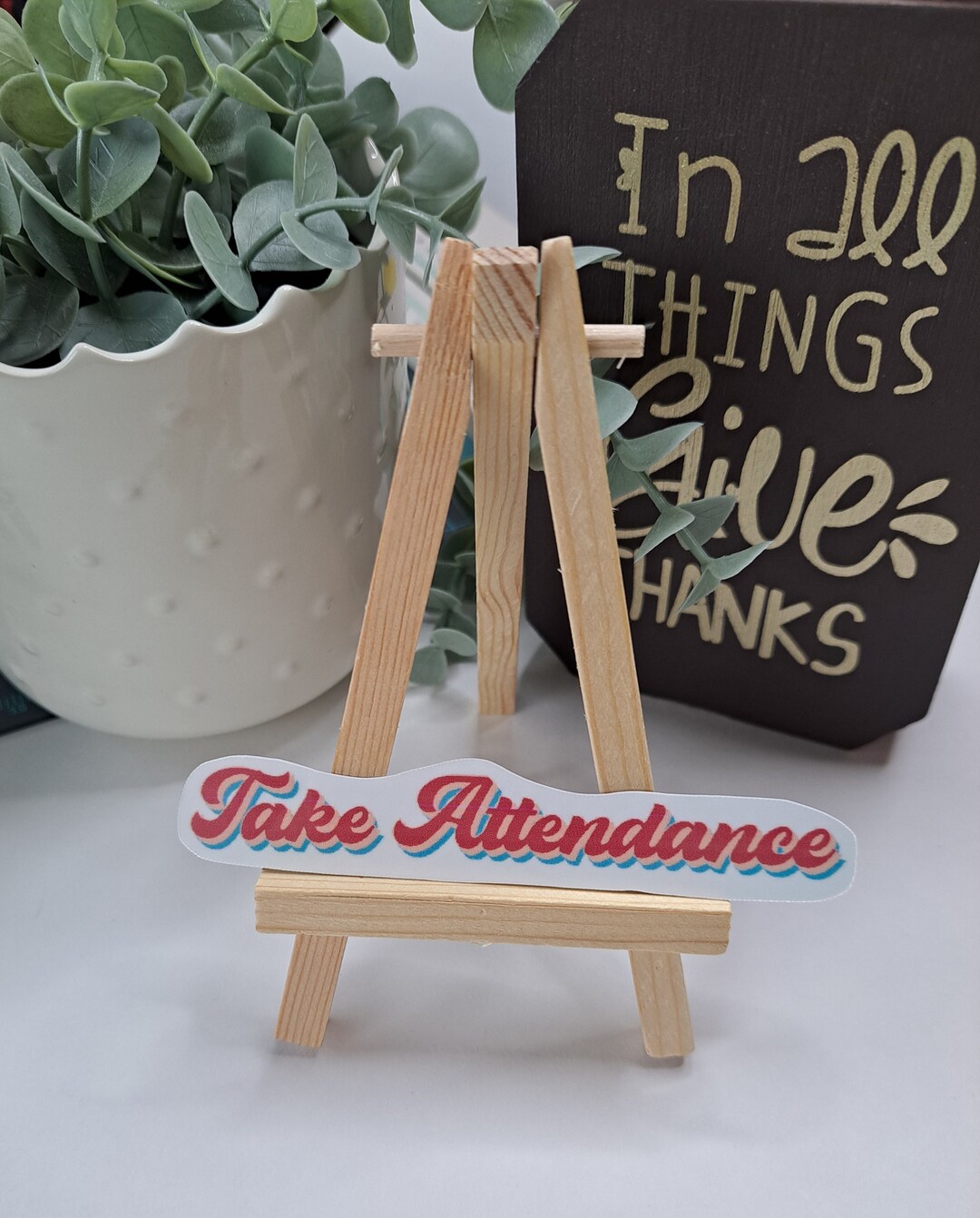 Take Attendance Teacher Sticker Vinyl Waterproof Glossy Laminate - Etsy