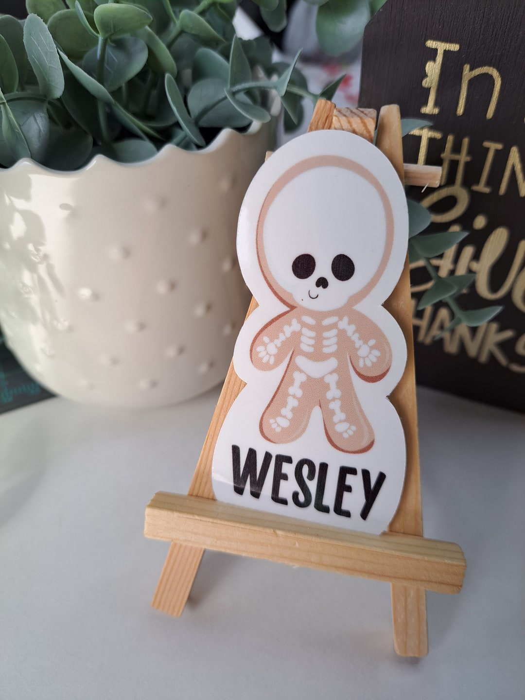 Custom Personalized Cute Kid Skeleton Waterproof Glossy - Etsy