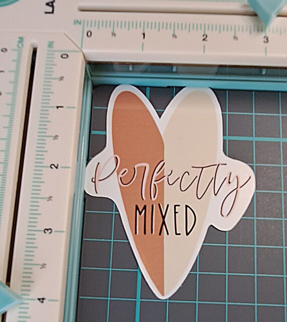 Perfectly Mixed / Biracial Mixed Race Vinyl Sticker Waterproof - Etsy