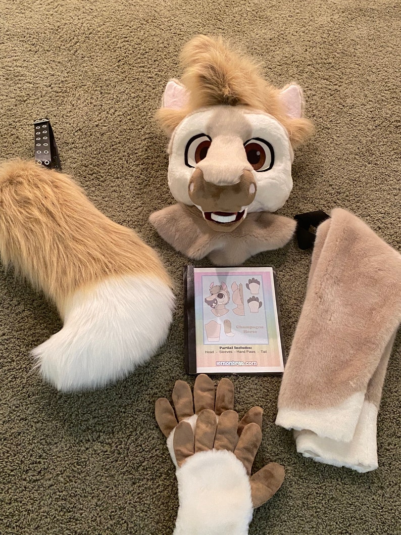 HQ Lemonbrat Fursuit Head Horse Full Partial - Etsy