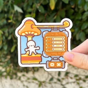 Mushroom Game Sticker | Waterproof Matte Vinyl (3") - Etsy