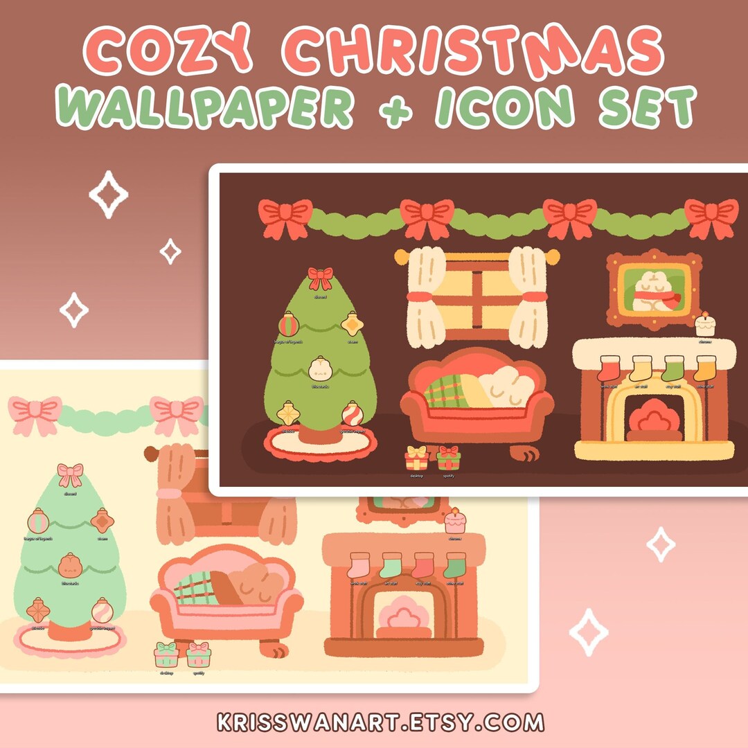 Cozy Christmas Wallpaper + Icon Set | Wallpaper, Icons, and Widgets for ...