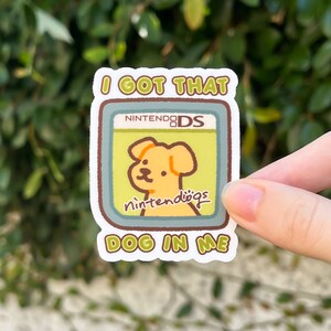 Nintendo DS Nintendogs Dog Sticker | Waterproof Matte Vinyl (2.5") - Etsy