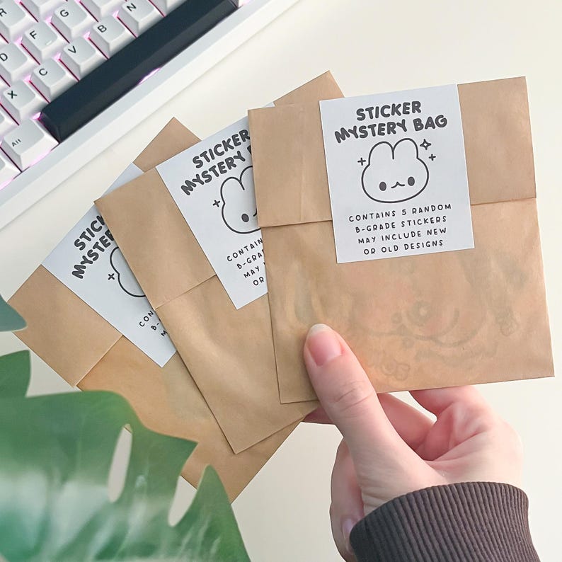 B-GRADE Sticker Mystery Bag | Blind Box | RANDOMIZED - Etsy