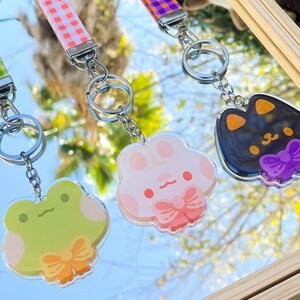 Lanyard Keychain | Acrylic Keychain With Lanyard | Double-sided Kawaii ...