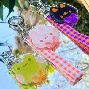 Lanyard Keychain | Acrylic Keychain With Lanyard | Double-sided Kawaii ...