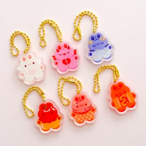 Bunny Gacha [series 1] Random Acrylic Keychain | Double-sided Kawaii ...
