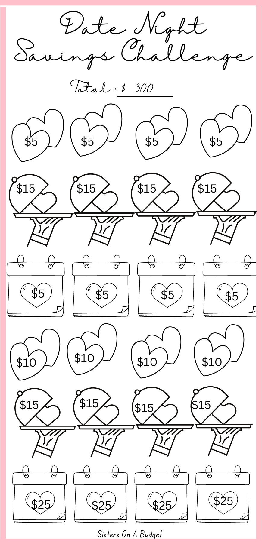 A6 300 Dollar Savings Challenge Bundle |for A6 Cash Envelopes/binders ...