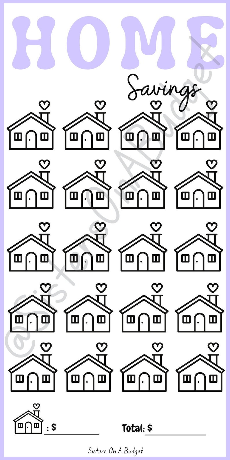 A6 Home Savings Tracker/savings Challenge| for A6 Cash Envelopes ...