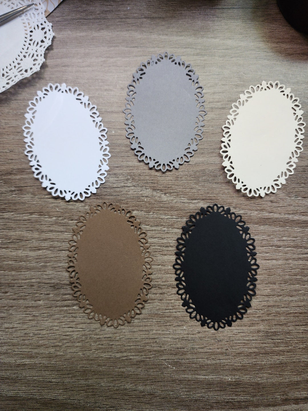 Oval Die Cut Doilies Doily for Scrapbooking, Card Making, Junk ...