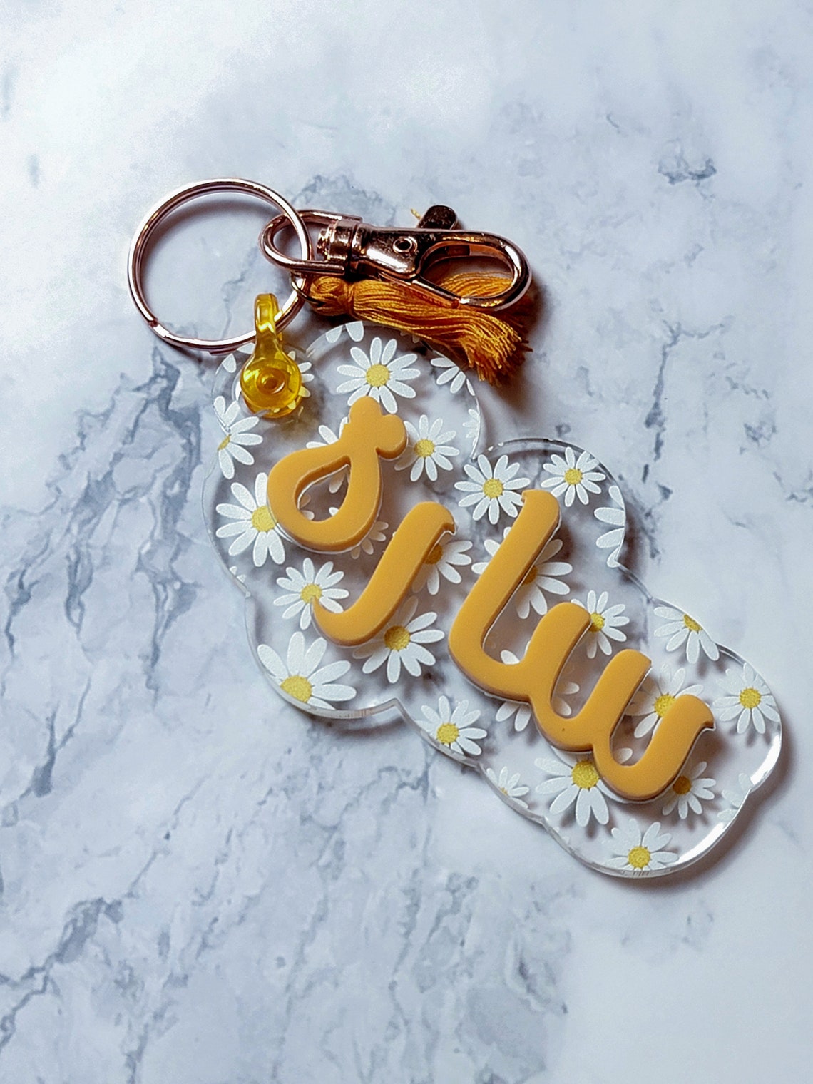 Personalized Arabic Name Keychain: Acrylic Backpack Tag - Etsy