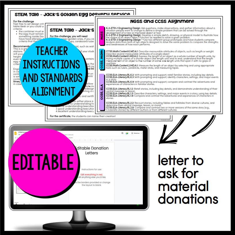 Fairy Tale STEM With Jack and the Beanstalk Force and Motion Egg Drop ...