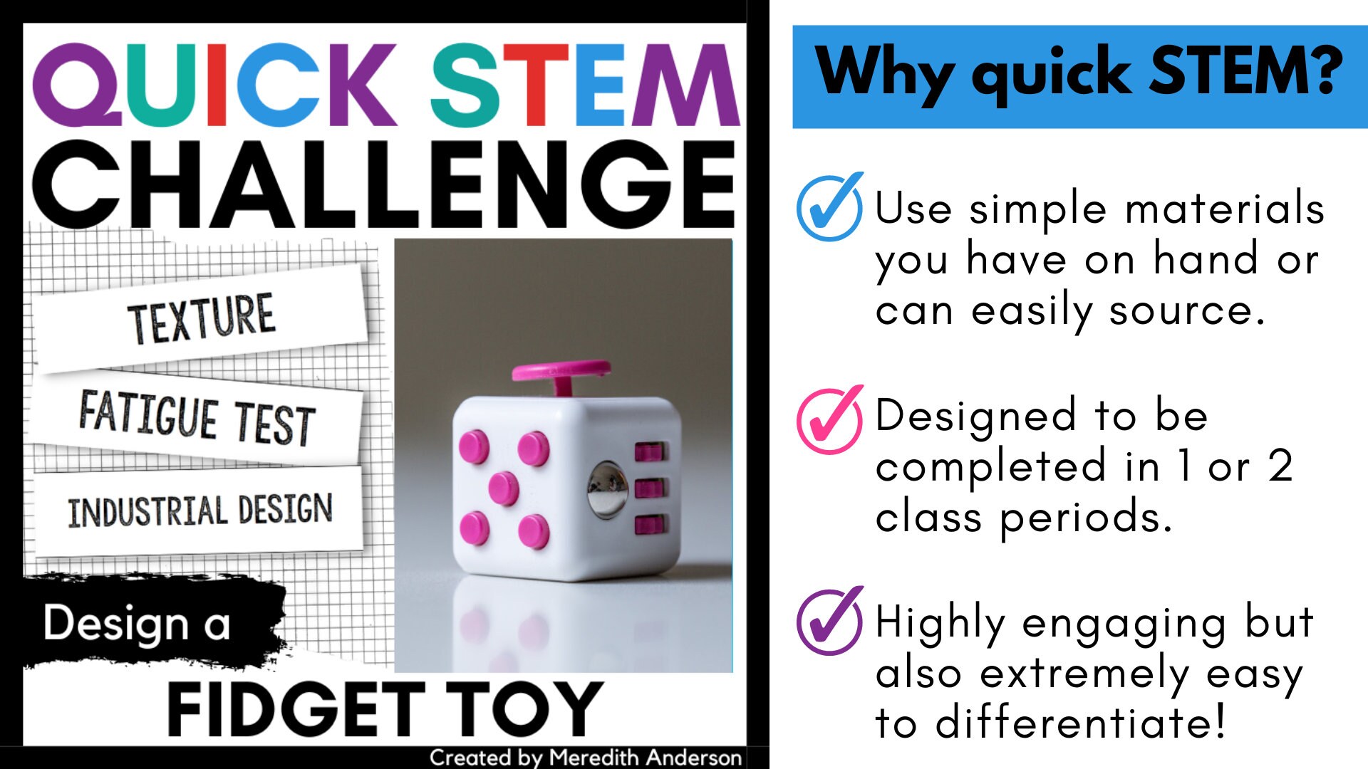 Fidget Toy STEM Challenge - Design and Create Your Own Fidget - Etsy
