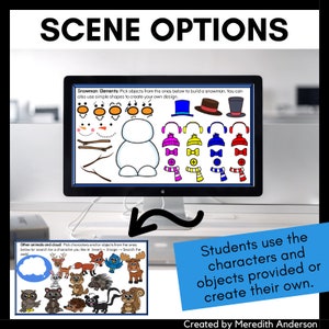 Snowman Digital Stop Motion Animation Activity Animating in Google ...