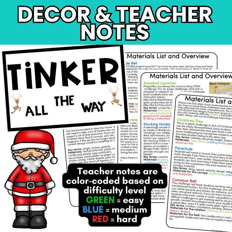 Christmas STEM Activities 12 Challenges Winter Science Projects Holiday ...