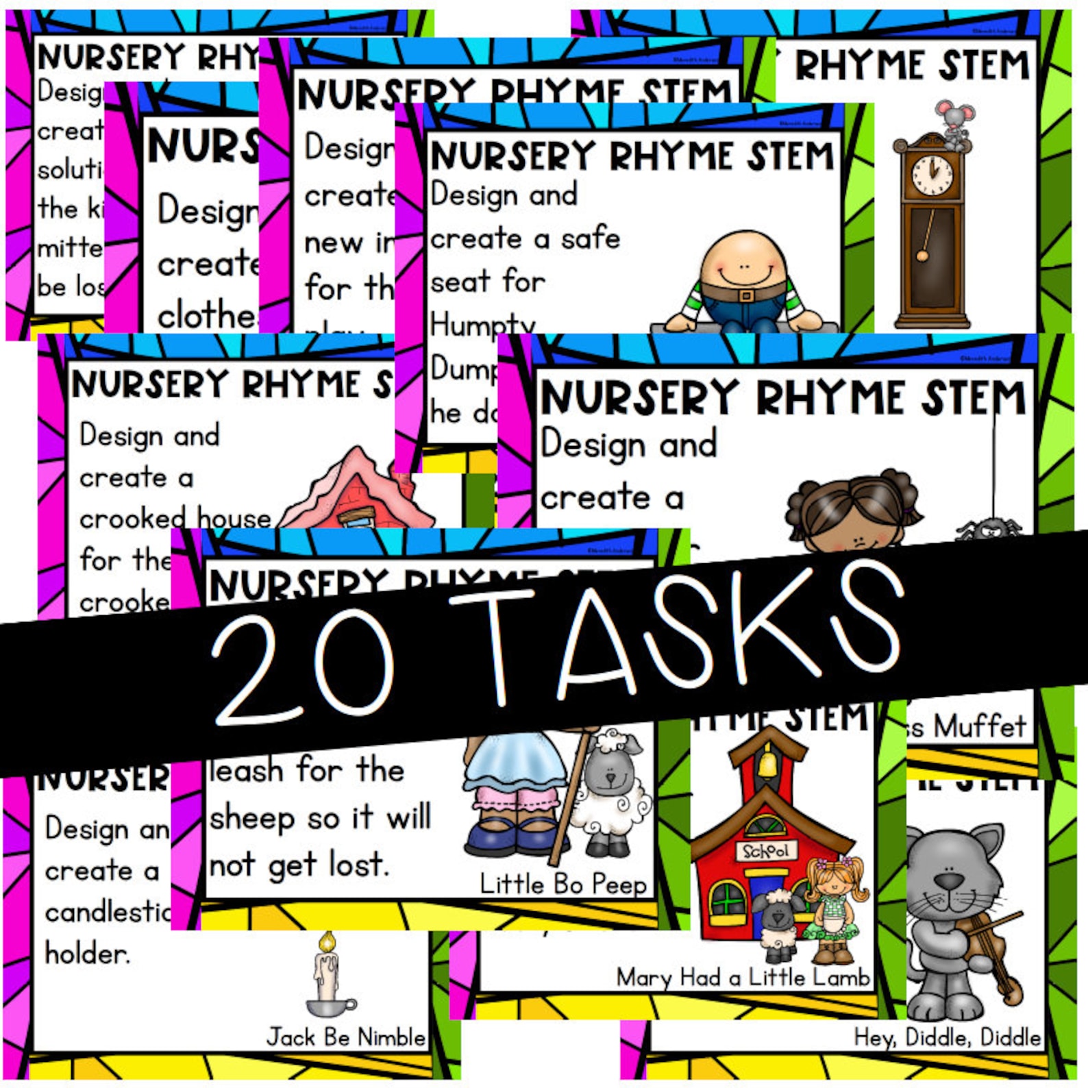 Nursery Rhyme STEM Activities and Makerspace Tasks - Etsy