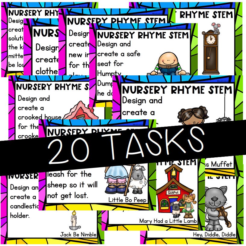 Nursery Rhyme STEM Activities and Makerspace Tasks - Etsy