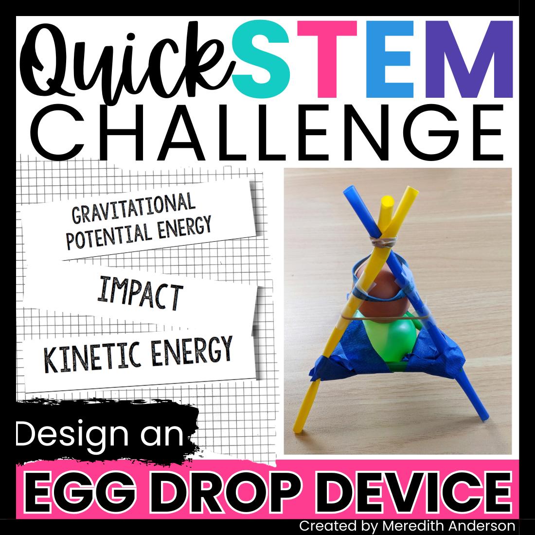 Egg Drop STEM Challenge End of the Year Ctivity - Etsy