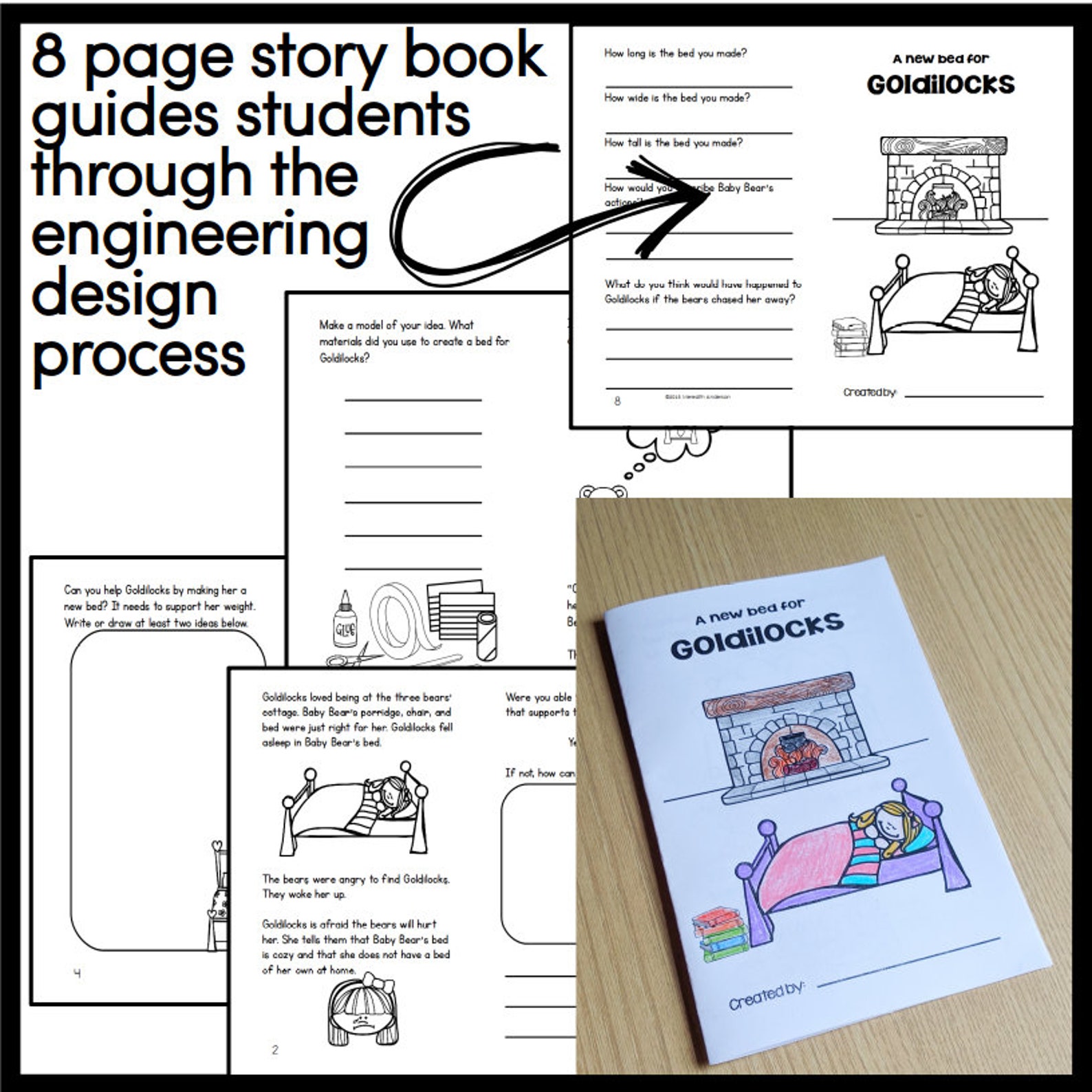 Fairy Tale STEM With Goldilocks - Build a Bed for Goldilocks - Etsy