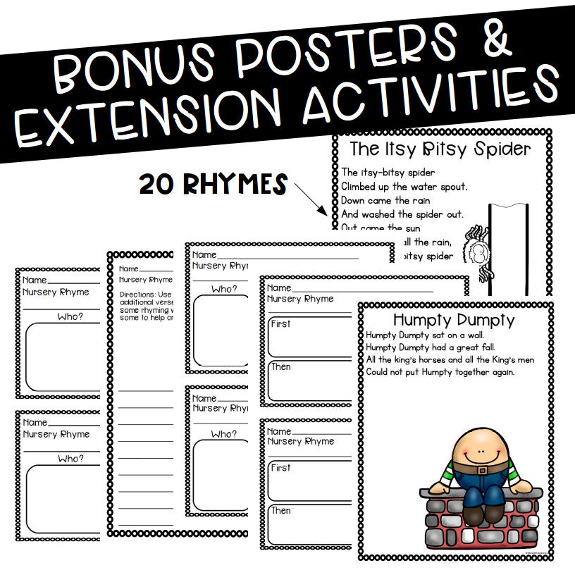 Nursery Rhyme STEM Activities and Makerspace Tasks - Etsy