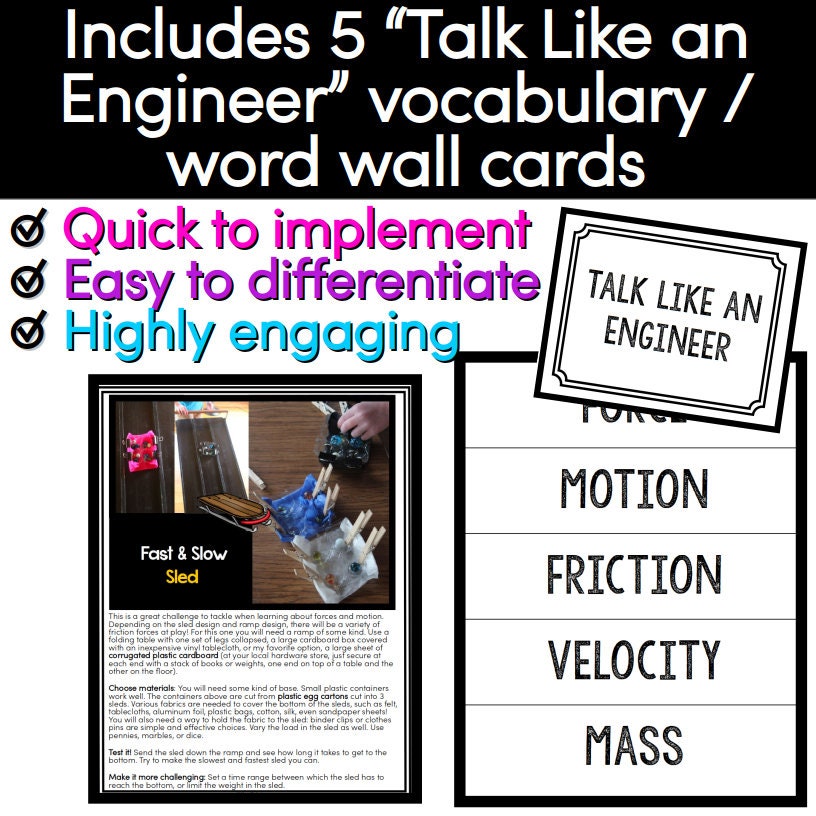 Sled STEM Challenge - Etsy