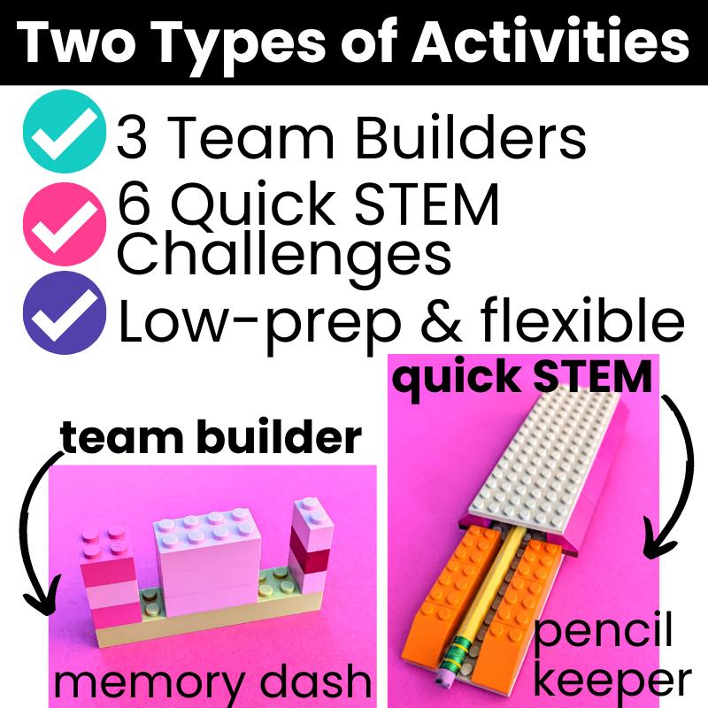 Back to School STEM Activities and Team Builders for Upper Elementary ...