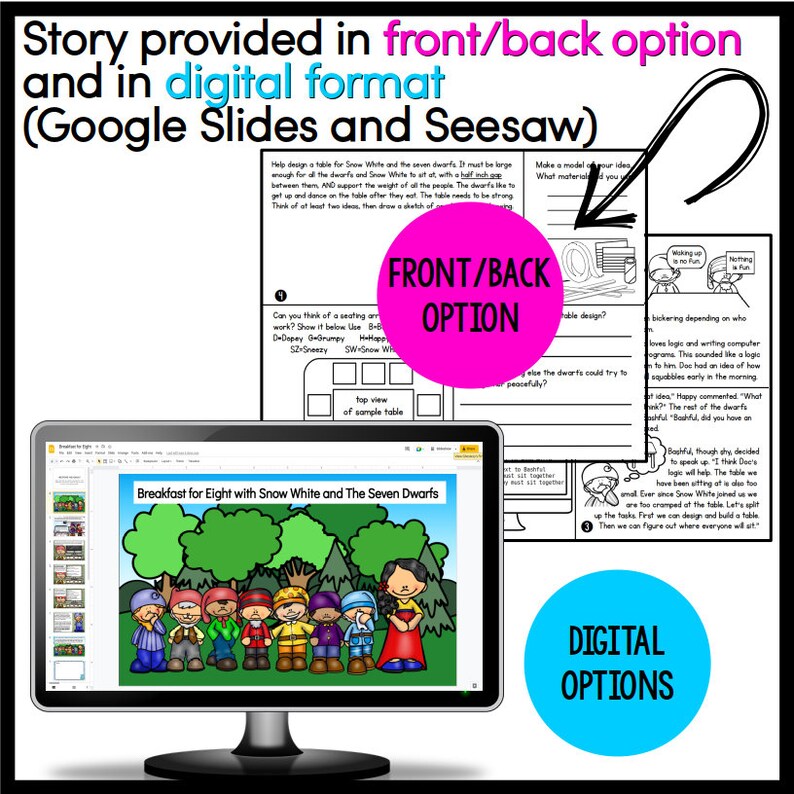 Fairy Tale STEM With Snow White and the Seven Dwarfs Computer Science ...