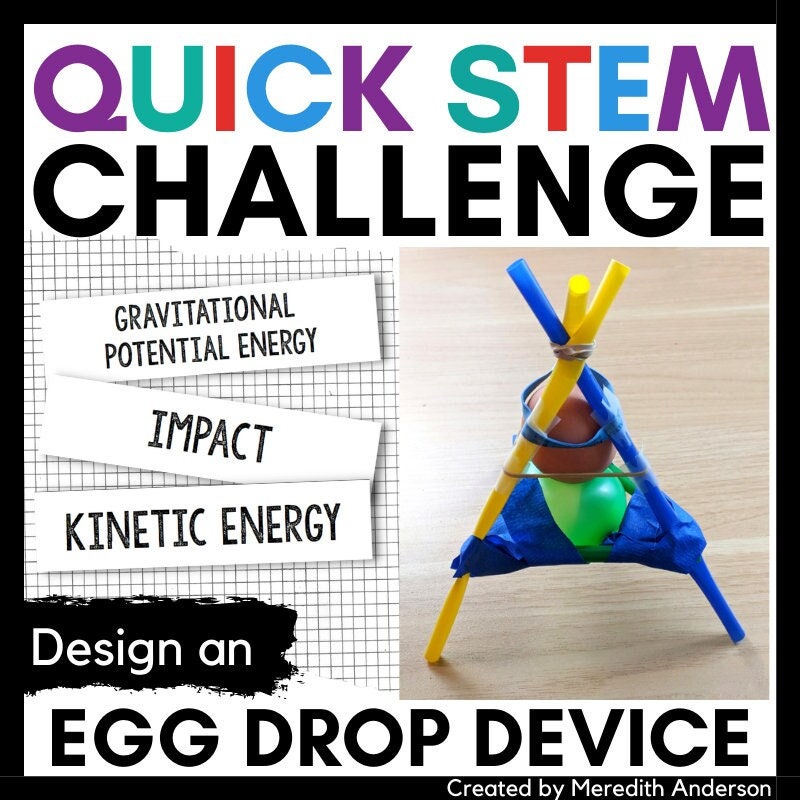 Egg Drop STEM Challenge End of the Year Ctivity - Etsy
