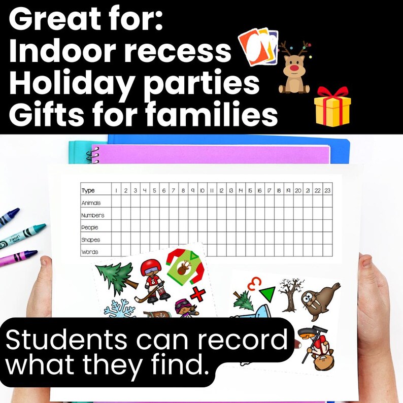 Christmas Winter Spot the Match Game Great for Parties Families ...