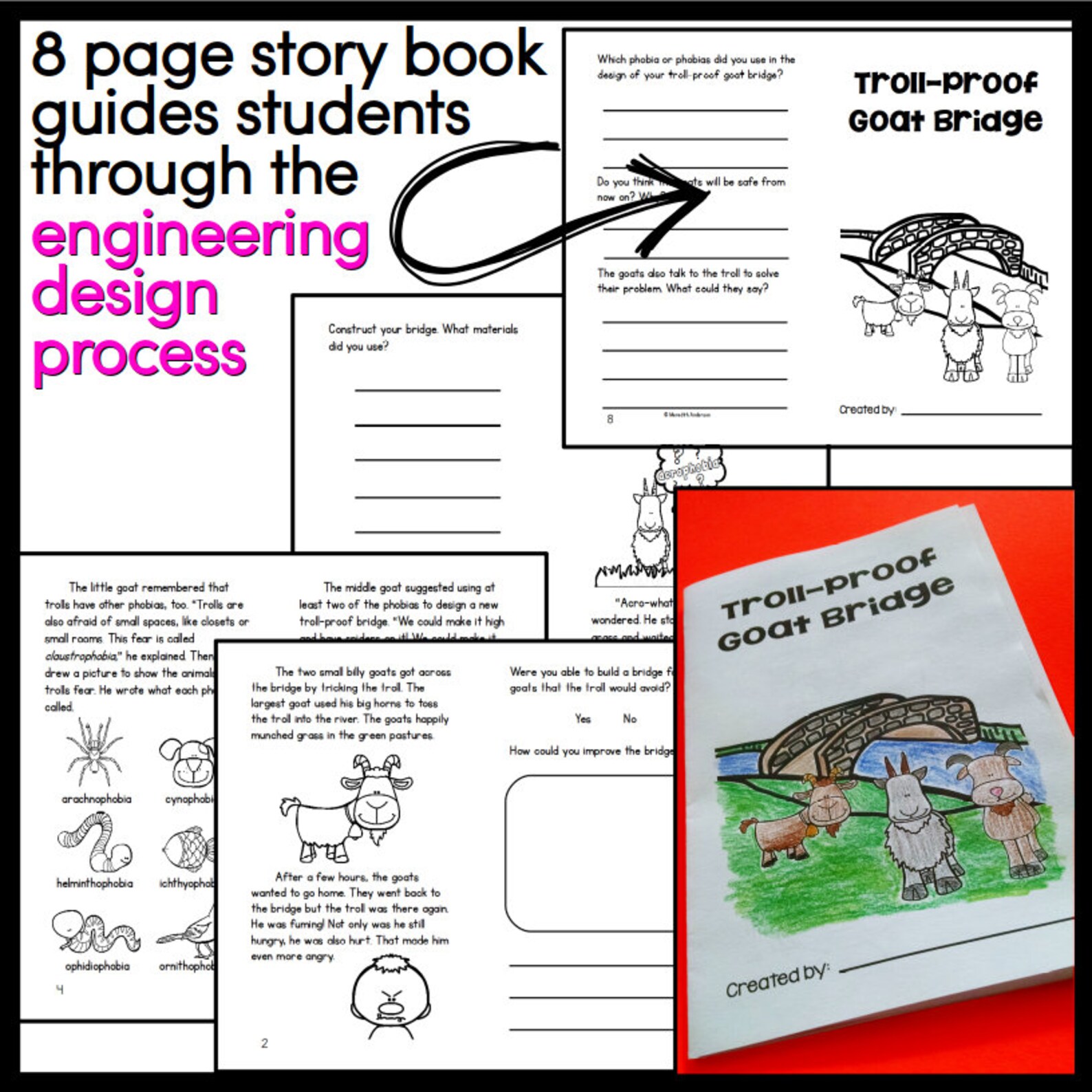Fairy Tale STEM the Three Billy Goats Gruff STEM Activity for Kids ...