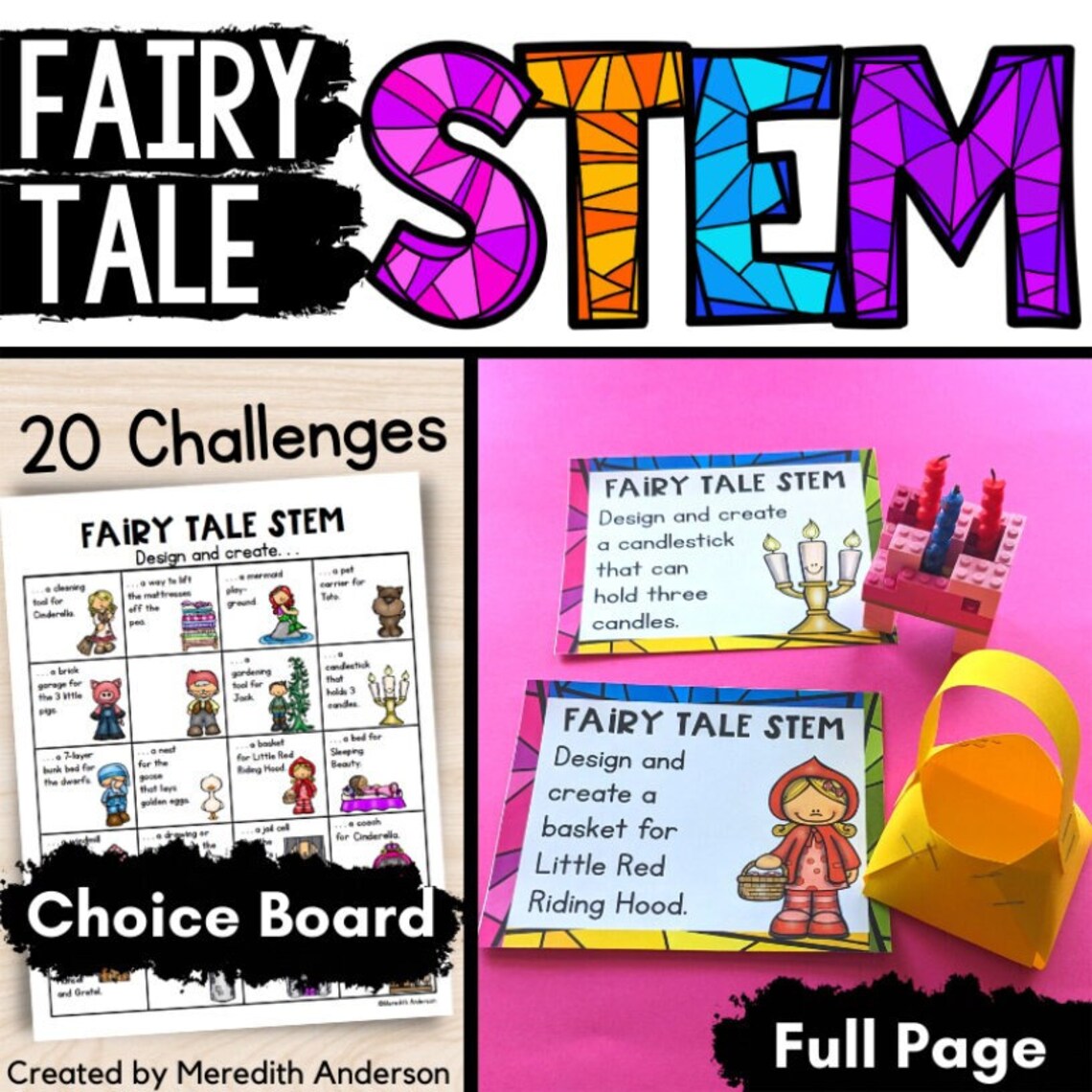 Fairy Tale STEM Activities for Kids Choice Board for National Fairy ...