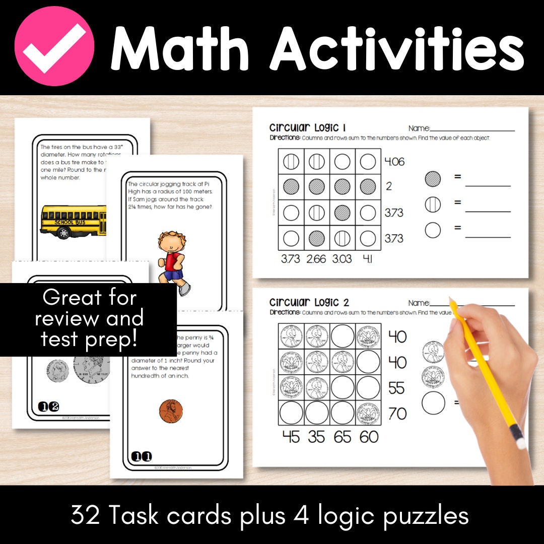 Pi Day Activities Circle Math Crafts Art and Projects for Upper ...