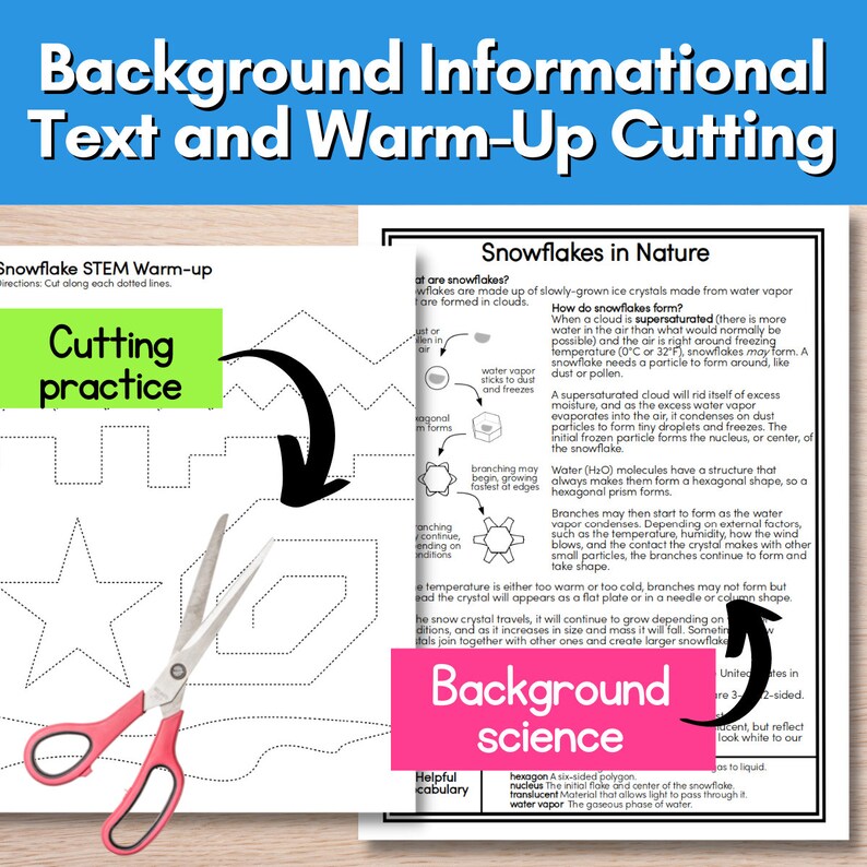 Paper Snowflake STEM Challenges for Winter - Etsy