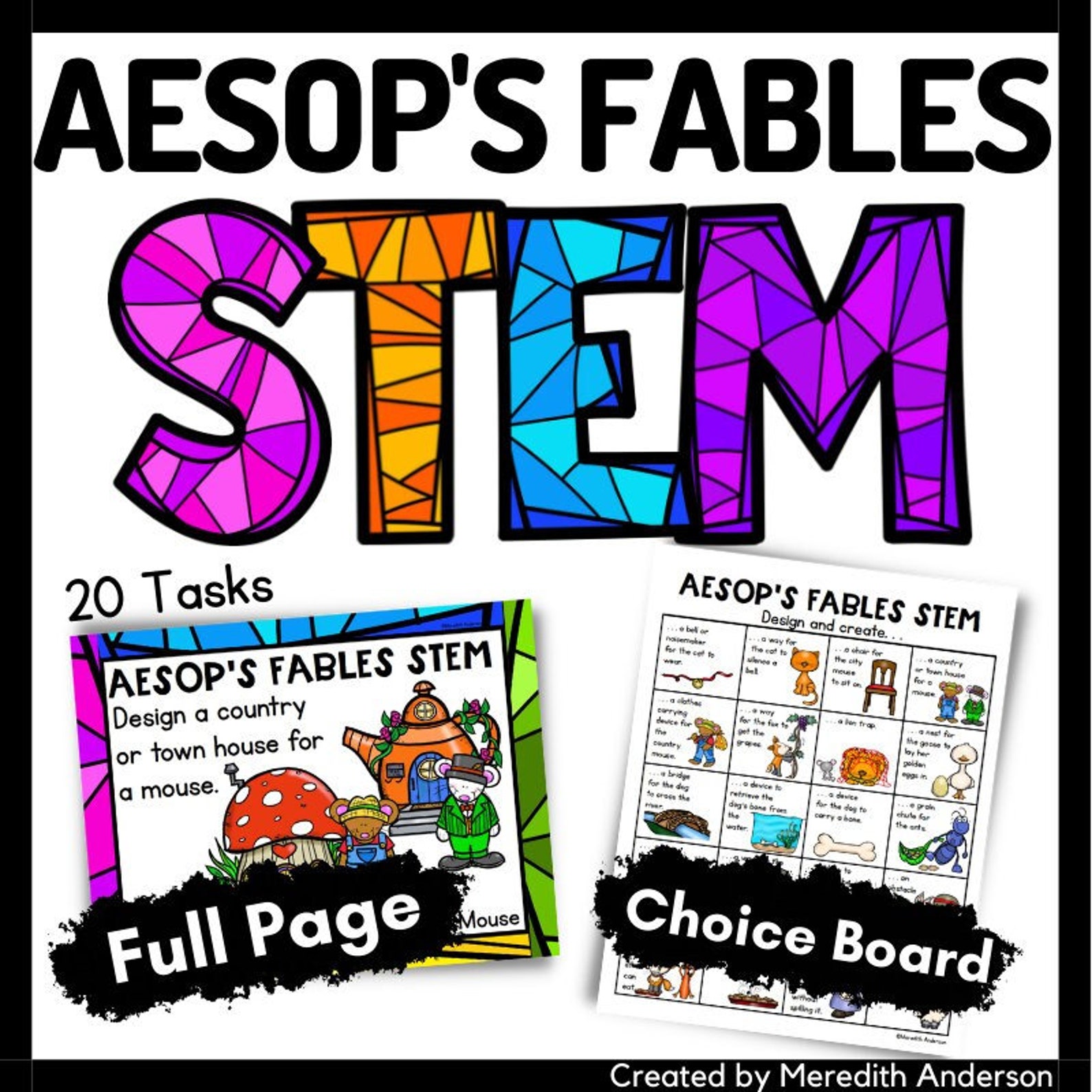 Aesop's Fables STEM Activities and Makerspace Tasks STEAM Engineering ...