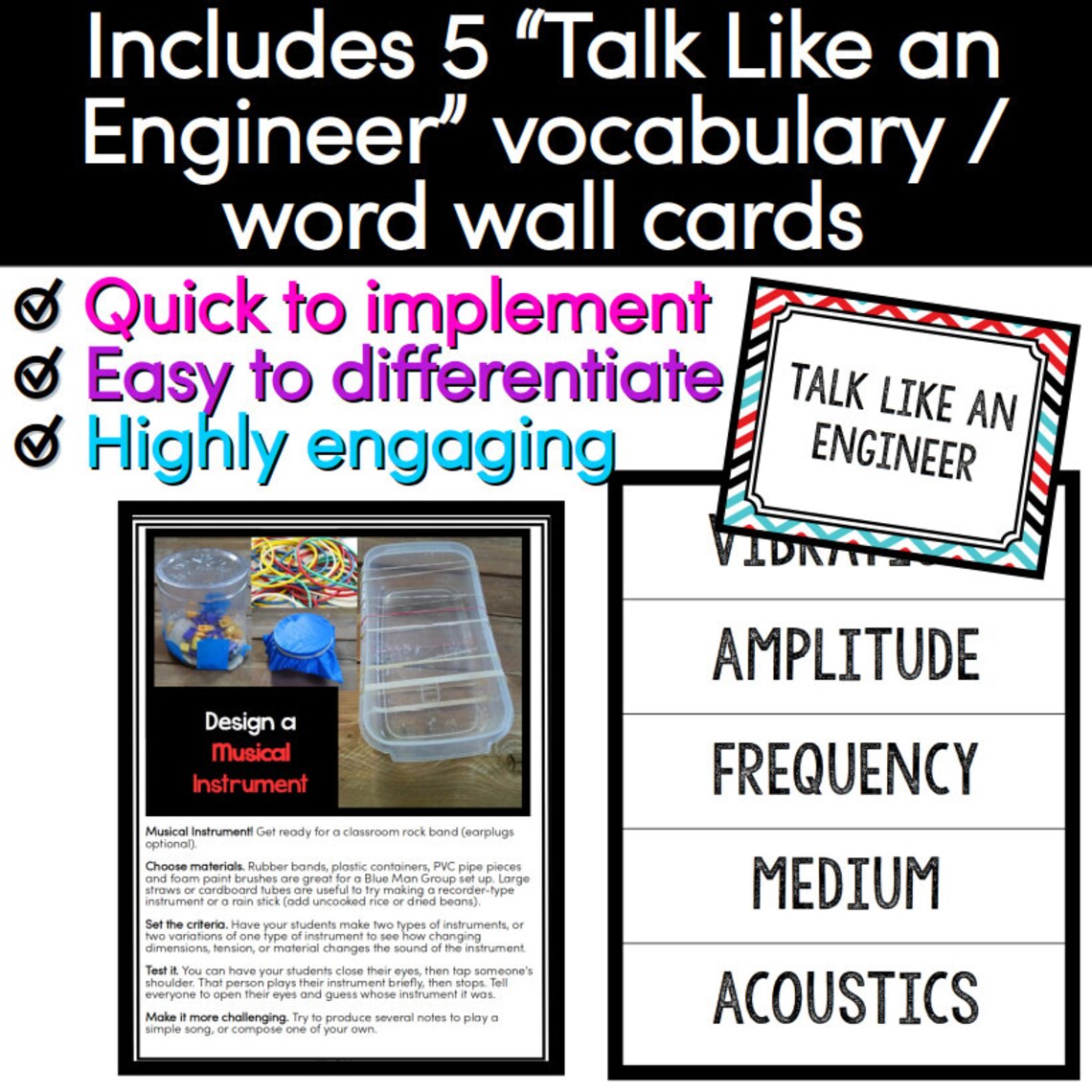 Musical Instrument STEAM Challenge Sound Engineering Design Challenge ...