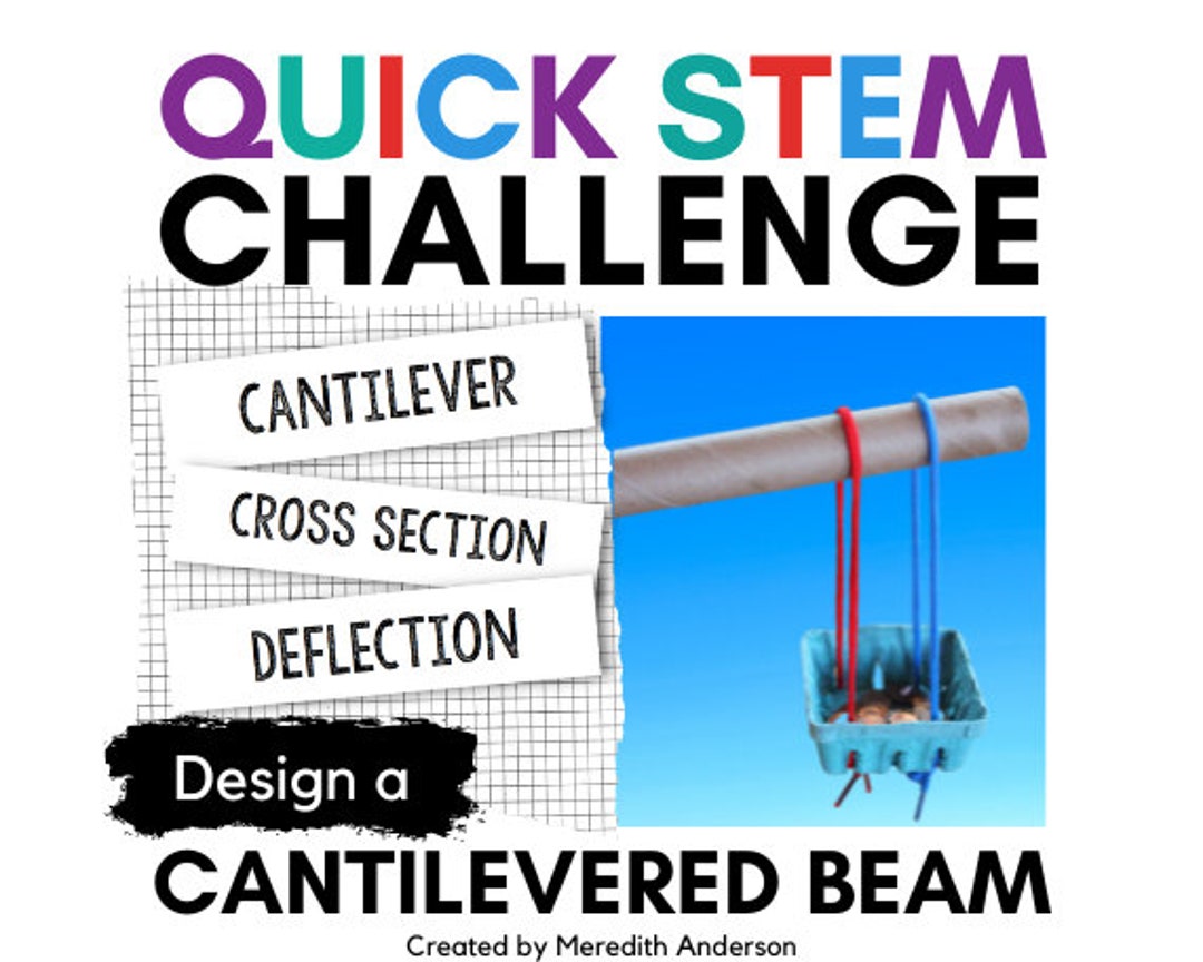 Civil Engineering STEM Challenge - Design a Cantilevered Beam - Etsy