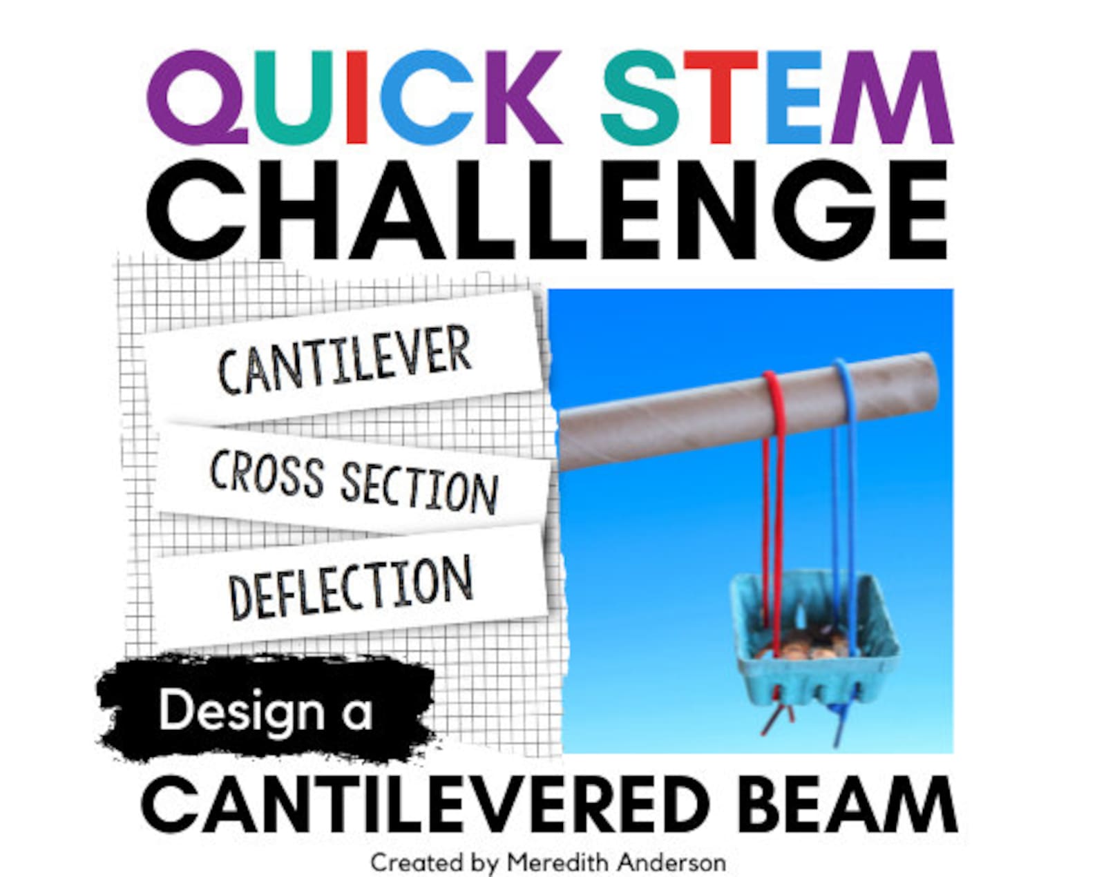 Civil Engineering STEM Challenge Design a Cantilevered Beam - Etsy