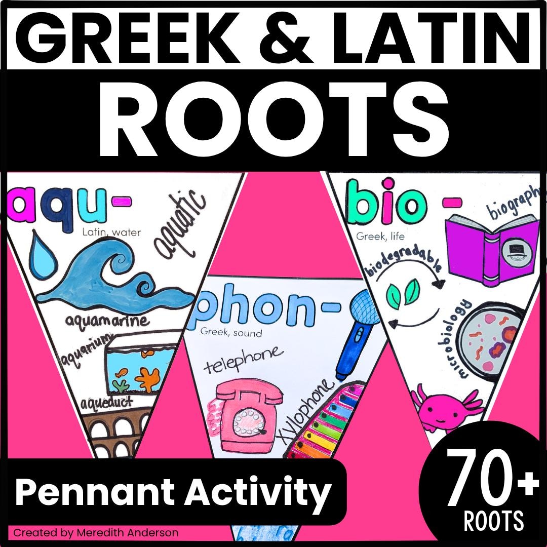 Greek and Latin Roots Printable Activity Creative Drawing Vocabulary ...