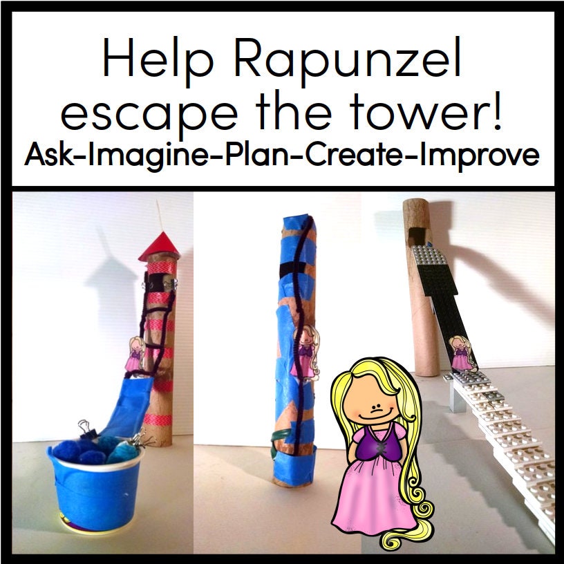 Fairy Tale STEM Activities With Rapunzel Engineering Design Process ...