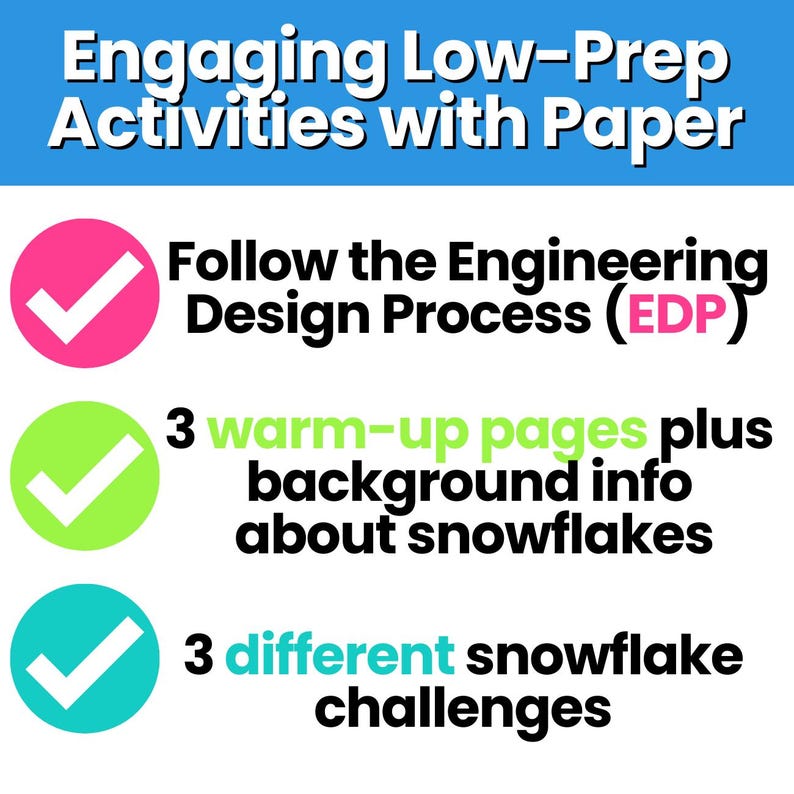 Paper Snowflake STEM Activity for Winter Reverse Engineer a Snowflake ...