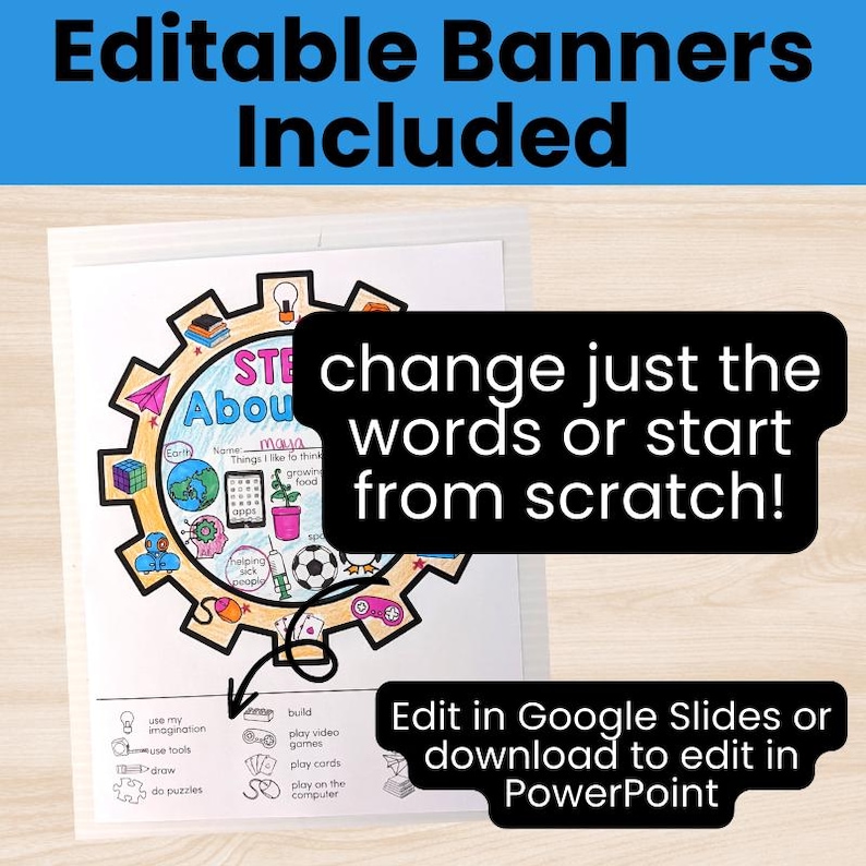 All About Me STEM Activity Get to Know Your Students in STEM and STEAM ...