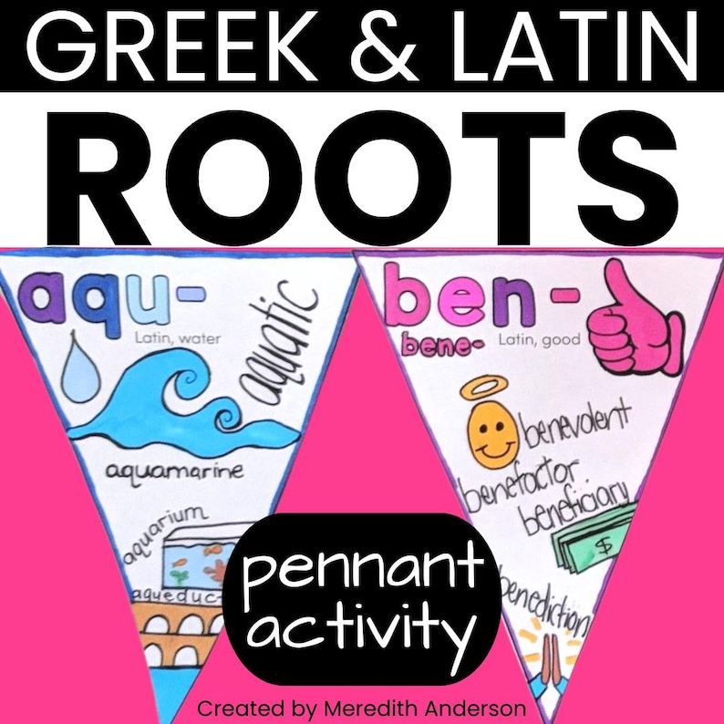 Greek and Latin Roots Printable Activity Creative Drawing Vocabulary ...