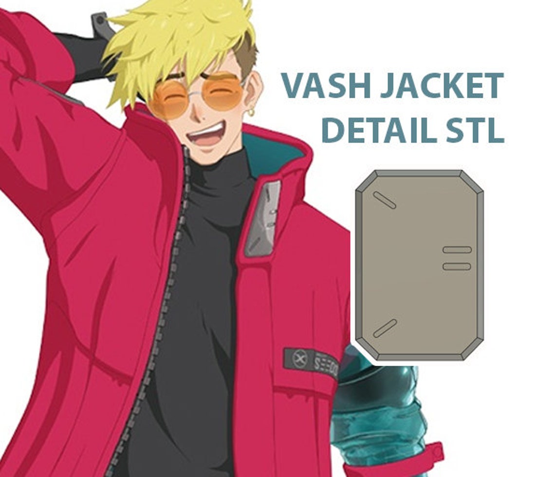 Vash Jacket Detail 3D Print STL - Etsy