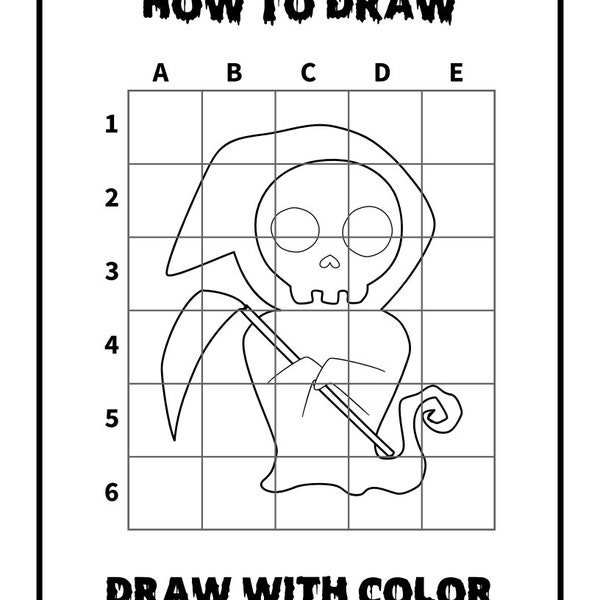 Easy Halloween Art Drawing - Etsy