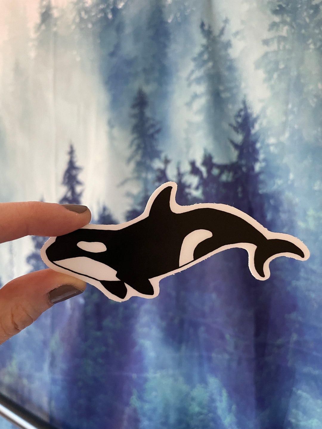 Orca Sticker Killer Whale Decal Waterproof Vinyl Decal Whale Sticker ...