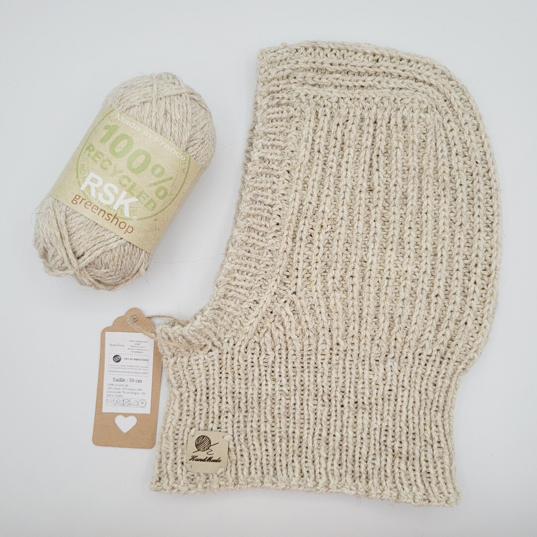 Adult Knitted Balaclava Made From Recycled Wool • Vintage 70s 80s ...