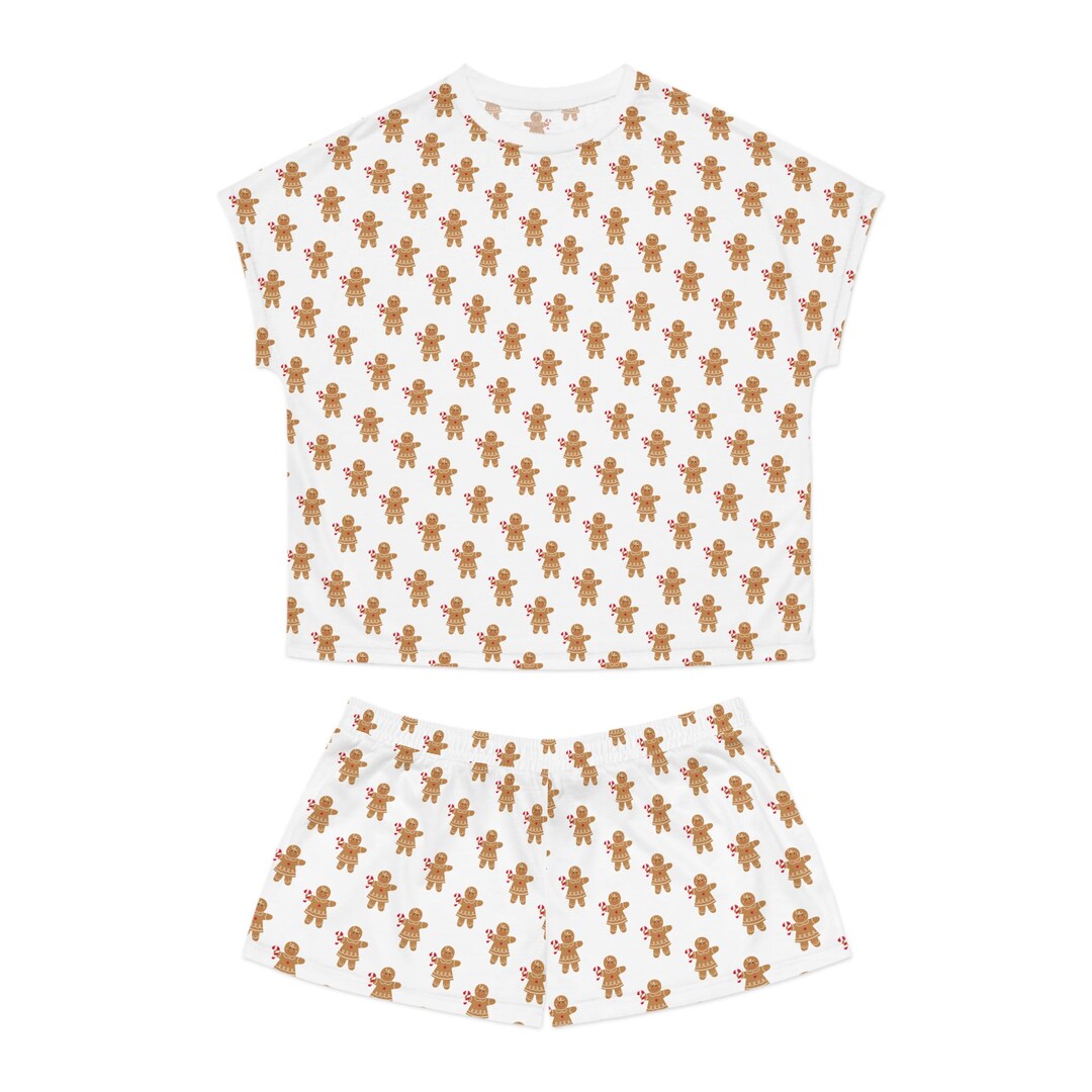 Pajama Set, Gingerbread Girl Matching Pjs for Christmas Eve Sleepover ...