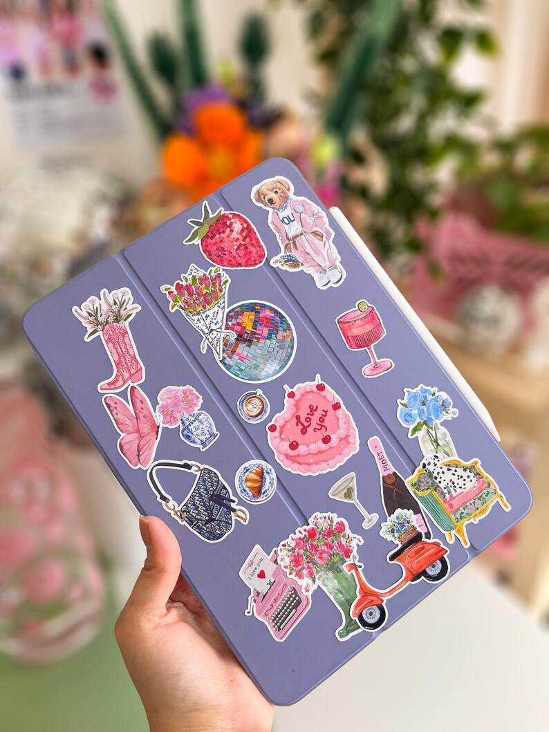 Coquette Girly Sticker Pack | Pink Laptop, Planner, iPad & Kindle ...