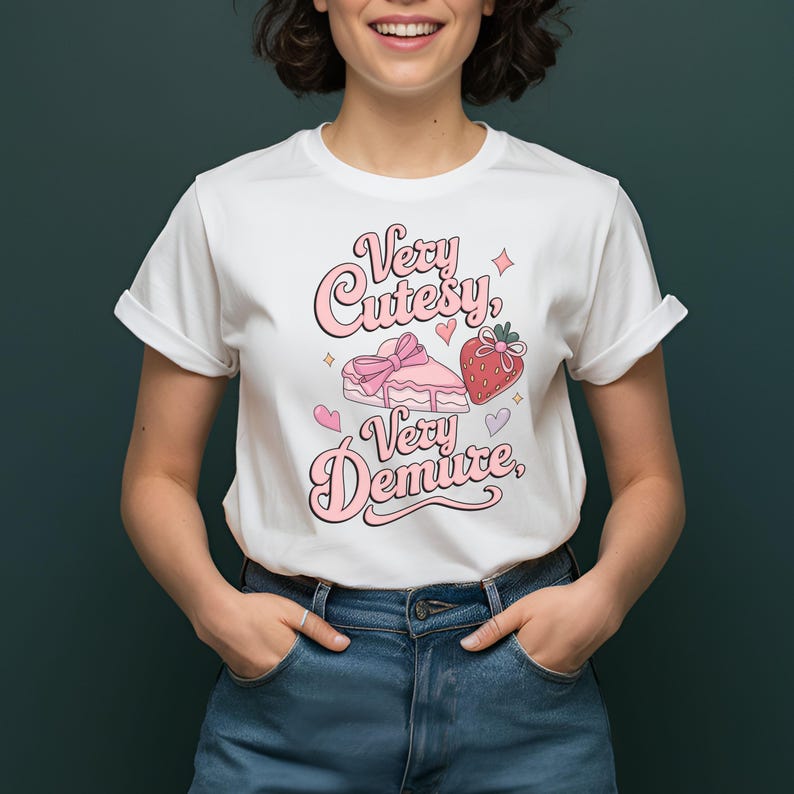 Very Cutesy Very Demure Png Gen Z Trendy Svg, Funny Svg, Very Demure ...